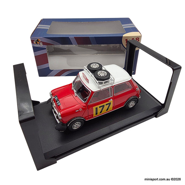 Mk 1 Mini Cooper rally car LBL 6D No. 177, Die-Cast Model- Scale 1/18 ...