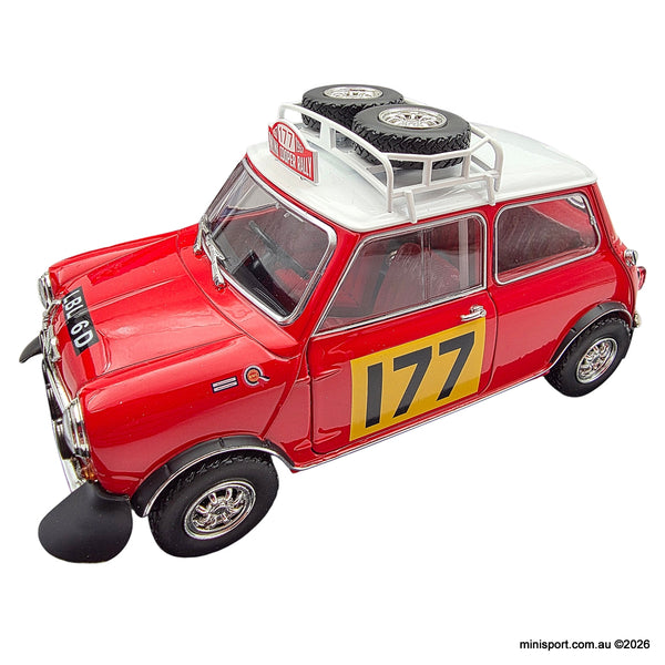Mk 1 Mini Cooper rally car LBL 6D No. 177, Die-Cast Model- Scale 1/18 ...
