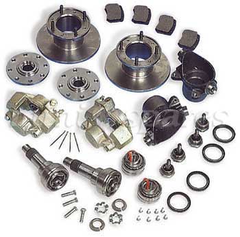 7.5" DISC BRAKE CONVERSION KIT COOPER "S"/GT- WITH AP CALIPERS & TIMKE ...