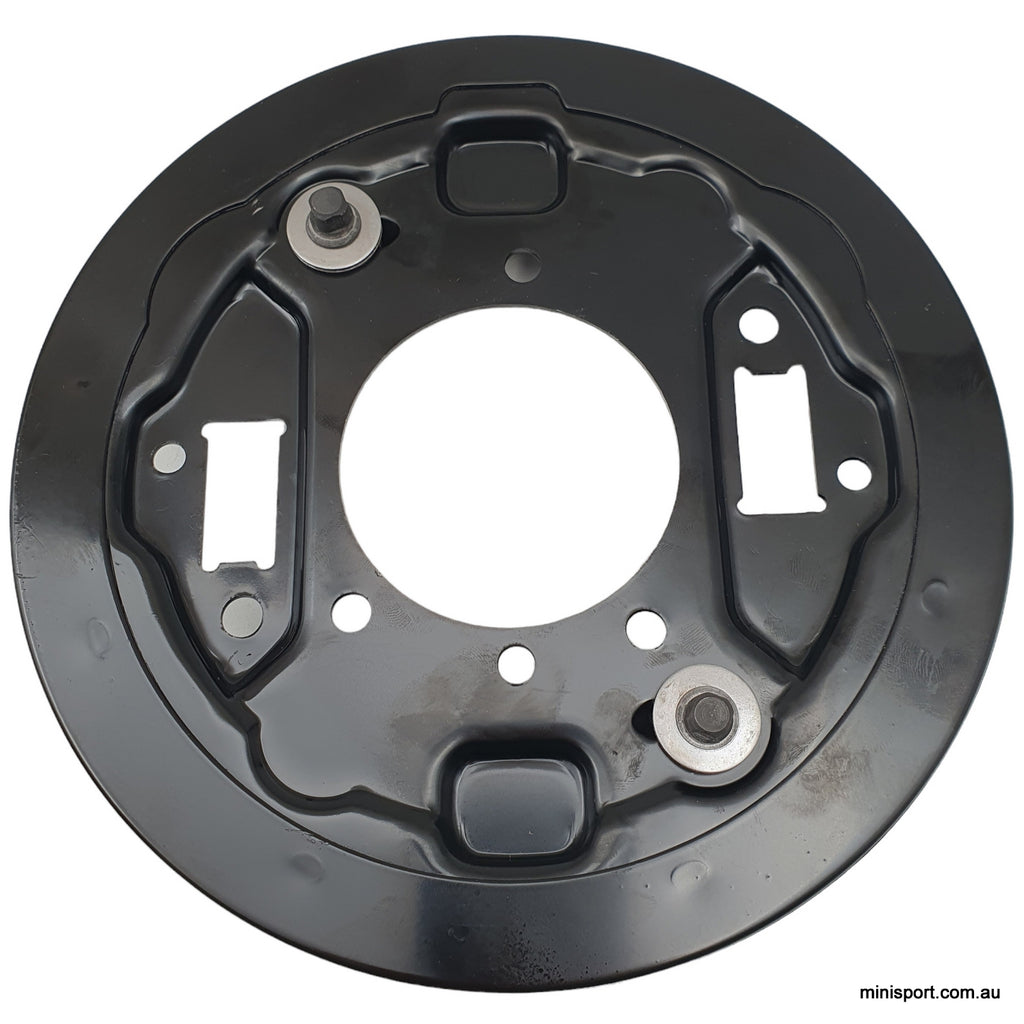 Mini twin leading front backing plate (L/H) – Minisport