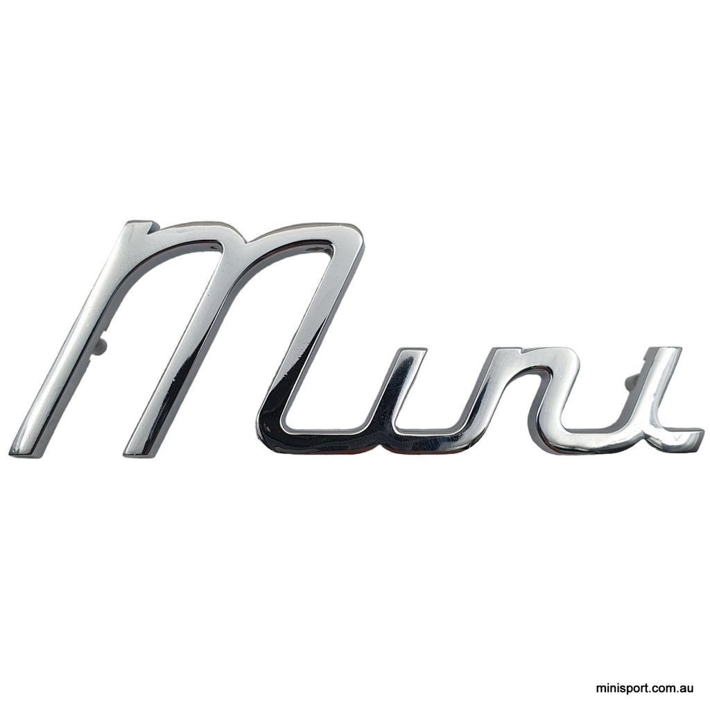 MINI BADGE CHROME SCRIPT WRITING – Minisport