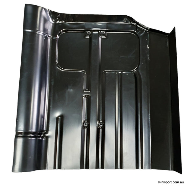MINI R/H FLOOR PAN TO SUIT AUSTRALIAN CARS- WITH CHANNEL [MS25R-AUST ...