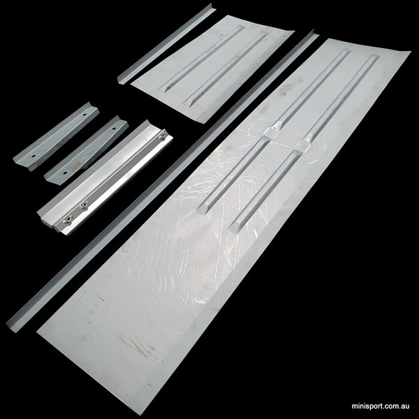 MOKE OUTER FLOOR PAN KIT (LEFT & RIGHT) INCLUDING BATTERY STAND [ALA73 ...