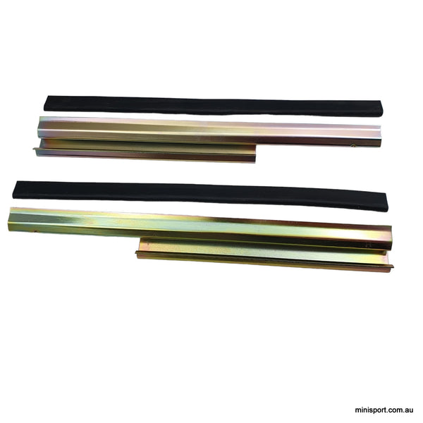 MINI ROVER DOOR GLASS WINDOW RAIL SUPPORT KIT WITH RUBBERS [MSSK2105 ...