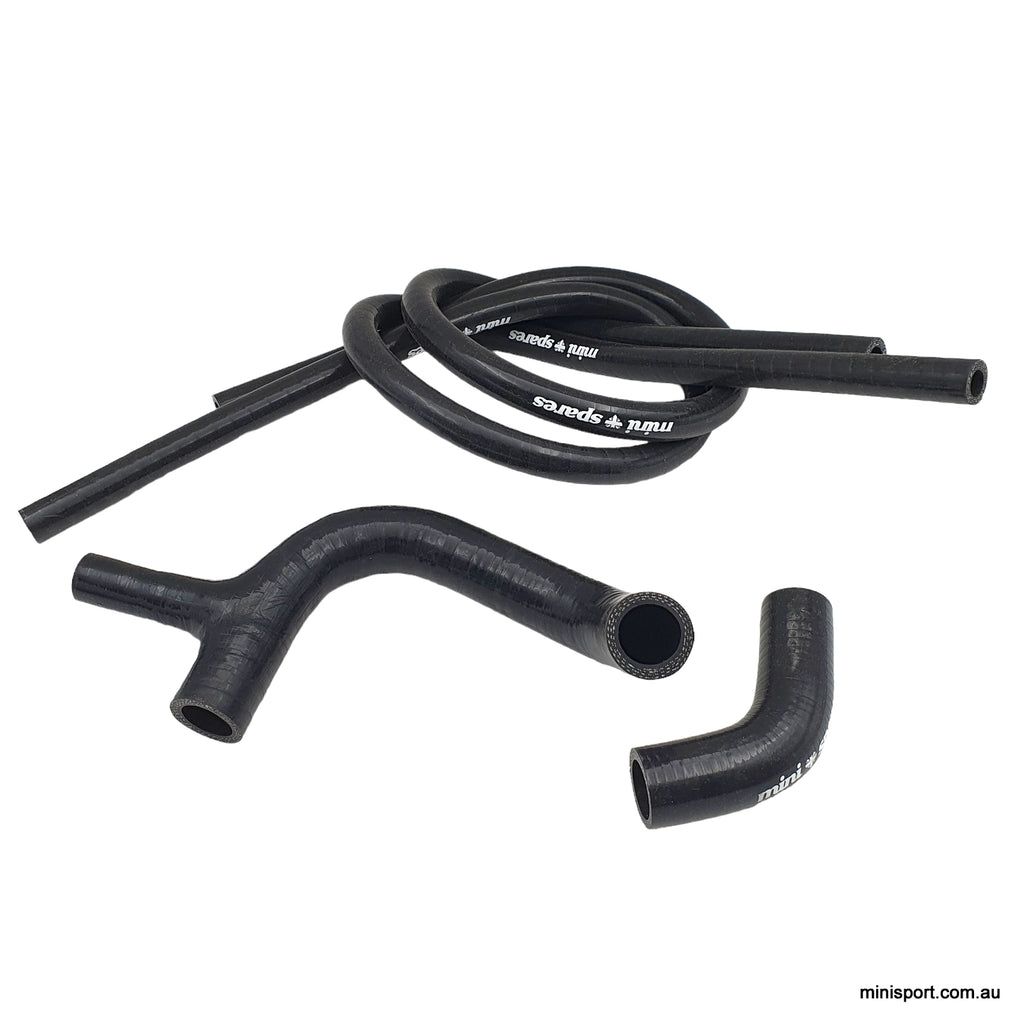 MINI 850/998/1100cc BLACK SILICON HOSE SET – Minisport