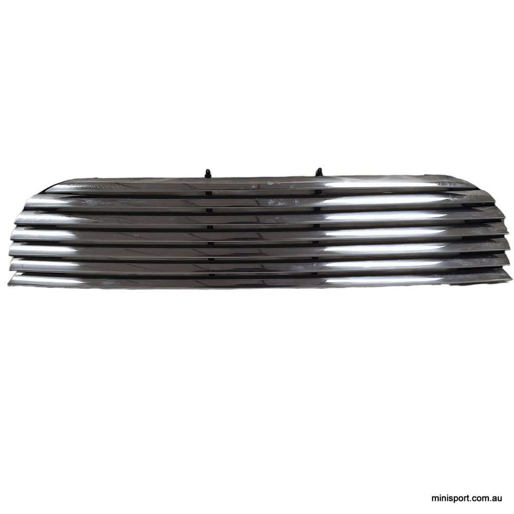 Mini classic grille, full slat top section for internal bonnet release ...
