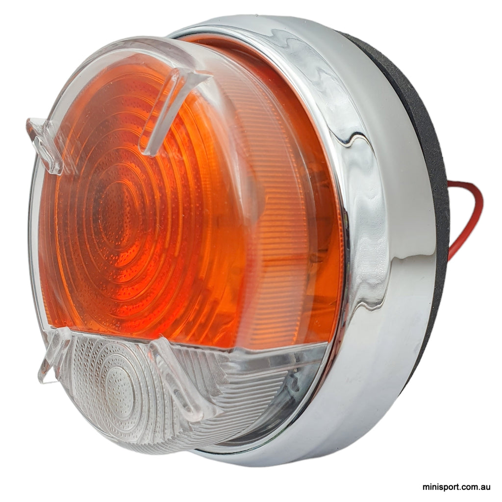 EARLY MOKE FRONT SIDELIGHT/INDICATOR ASSEMBLY- ALSO DOES MGA/MINOR ...