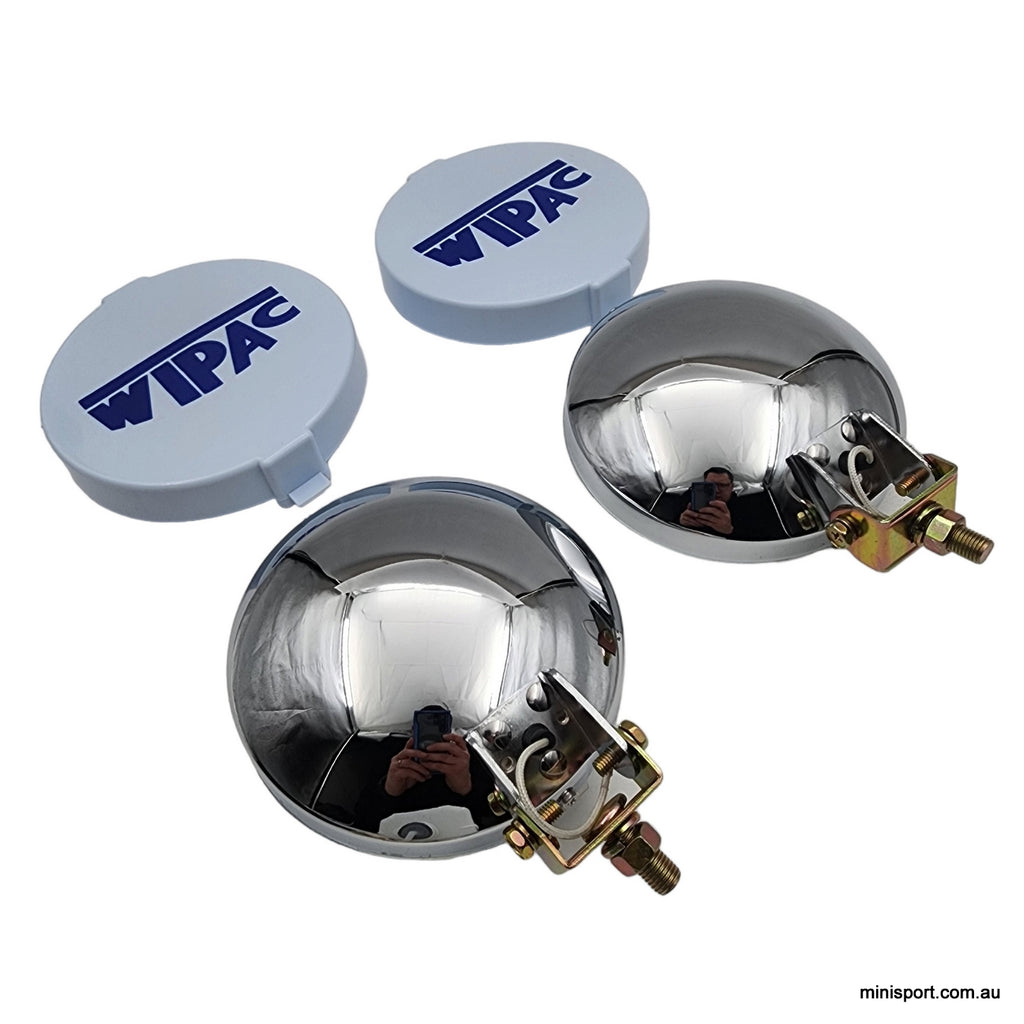 WIPAC 5.5" CHROME DRIVING LAMPS- PAIR [S6007] – Minisport