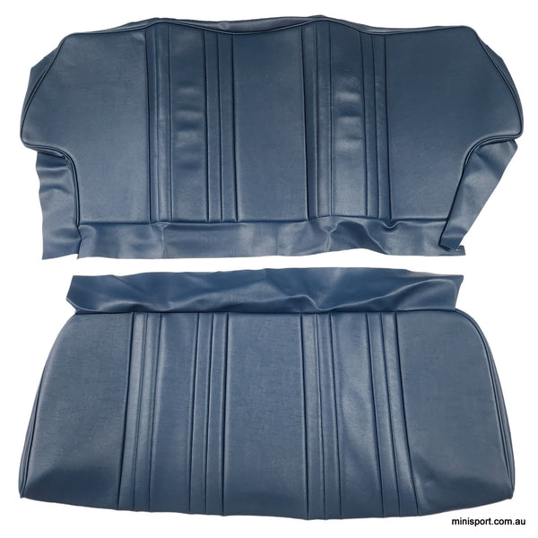 AUSTRALIAN Mk2 MINI REAR SEAT COVERS- MIDNIGHT BLUE- UPPER & LOWER [SC ...
