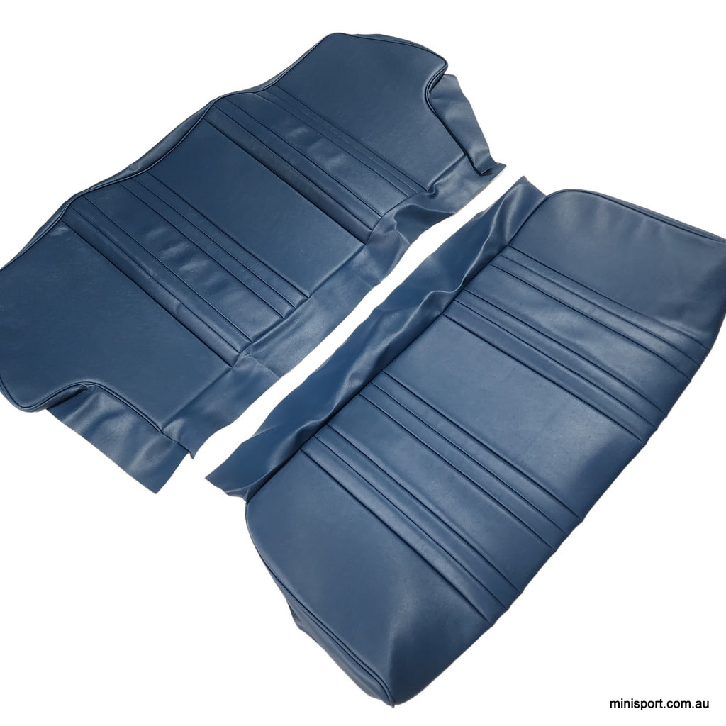 AUSTRALIAN Mk2 MINI REAR SEAT COVERS- MIDNIGHT BLUE- UPPER & LOWER [SC ...