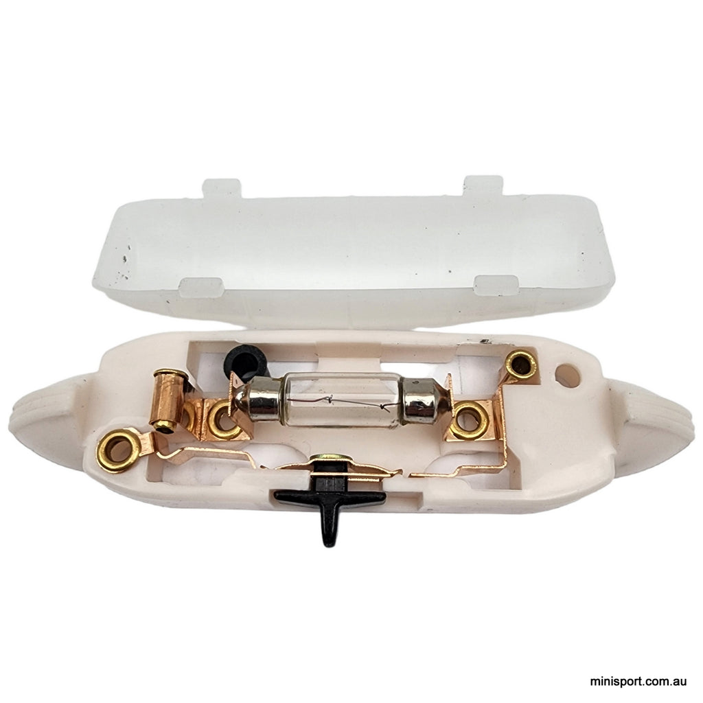 MINI MK1 INTERIOR LAMP ASSEMBLY WITH POINTED ENDS- BLACK SLIDE SWITCH ...