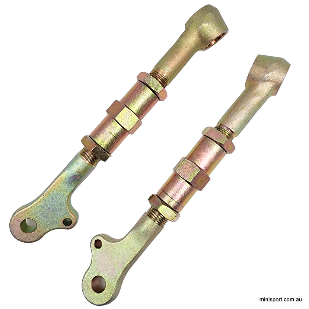 MINI & MOKE PAIR OF ADJUSTABLE LOWER CONTROL ARMS- HEAVY DUTY [SP431A ...