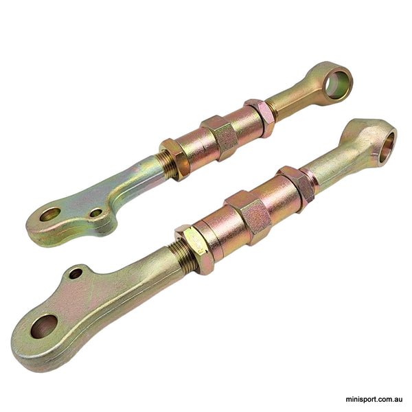 MINI & MOKE PAIR OF ADJUSTABLE LOWER CONTROL ARMS- HEAVY DUTY [SP431A ...