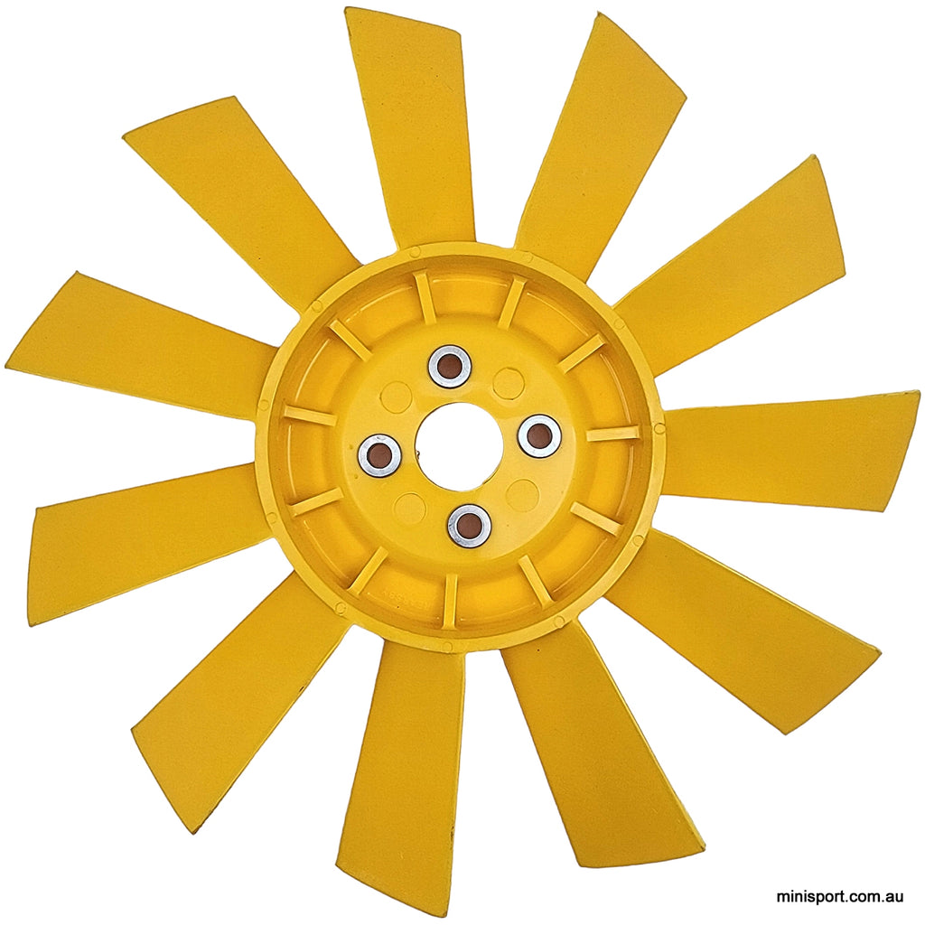 MINI & MOKE 11 BLADE YELLOW PLASTIC RADIATOR COOLING FAN [12G2129 ...