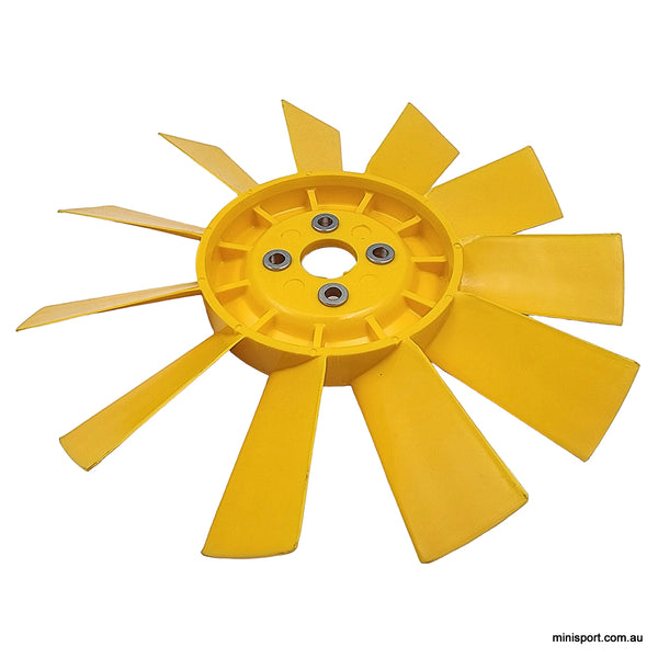 MINI & MOKE 11 BLADE YELLOW PLASTIC RADIATOR COOLING FAN [12G2129 ...
