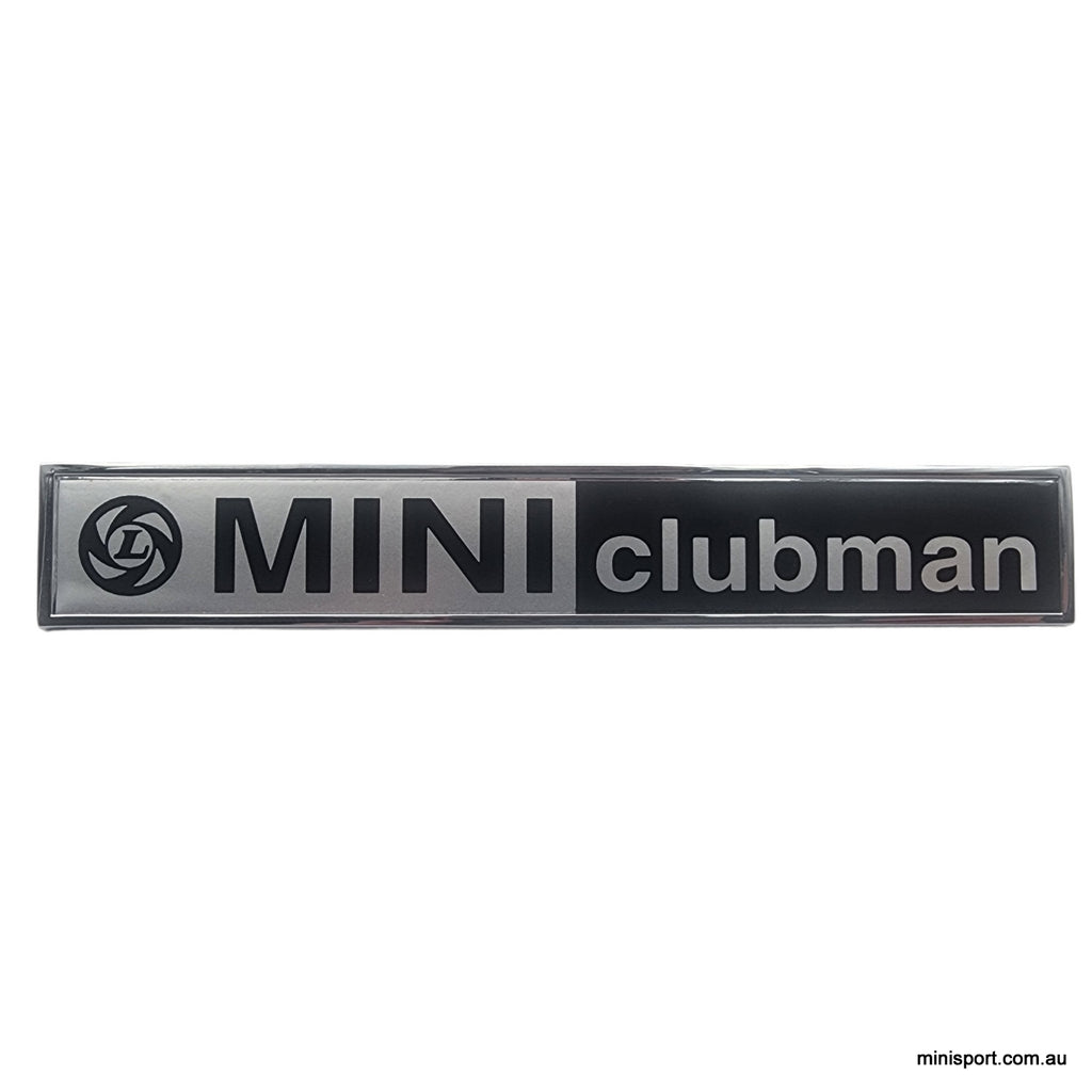 MINI CLUBMAN BOOT BADGE (SAYS MINI CLUBMAN) – Minisport