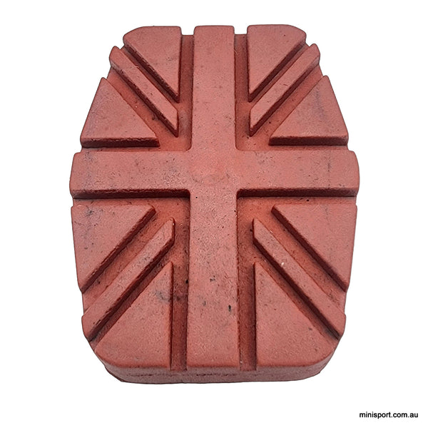 GPR107RED- MINI OR MOKE UNION JACK DESIGN PEDAL RUBBER (LEYLAND/DIAMOND ...