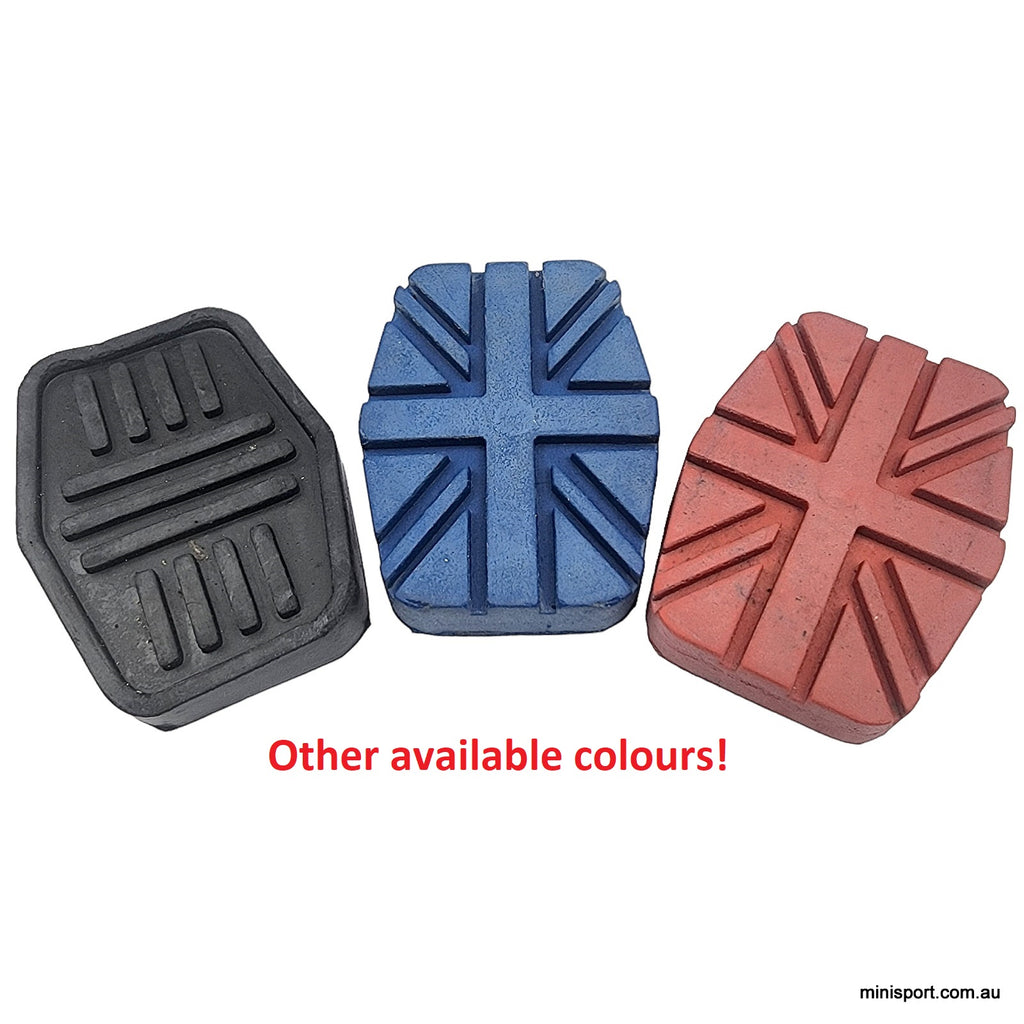 MINI OR MOKE UNION JACK DESIGN PEDAL RUBBER- LEYLAND/DIAMOND [GPR107BL ...