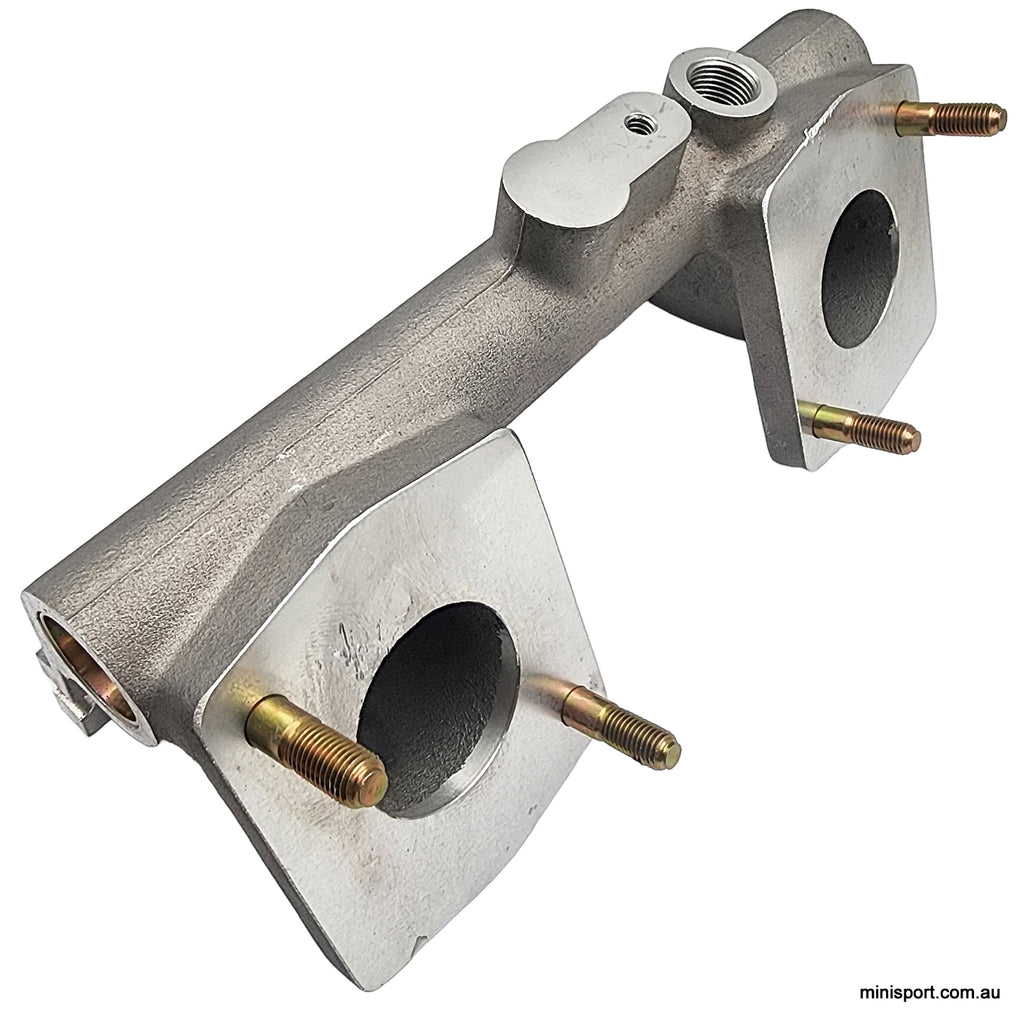 MINI & MOKE TWIN 1-1/2" INLET MANIFOLD- ALLOY [C-AEG489] – Minisport