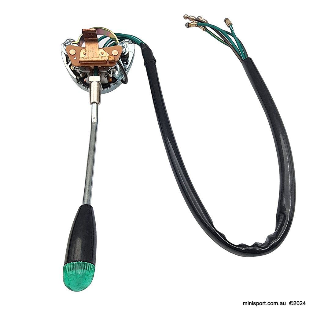 MINI MK1 INDICATOR SWITCH- GREEN LIGHT ON END [2A6215] – Minisport