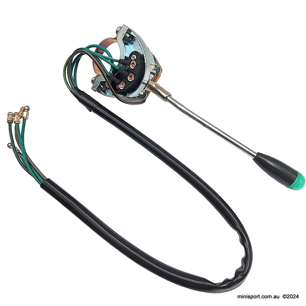 MINI MK1 INDICATOR SWITCH- GREEN LIGHT ON END [2A6215] – Minisport