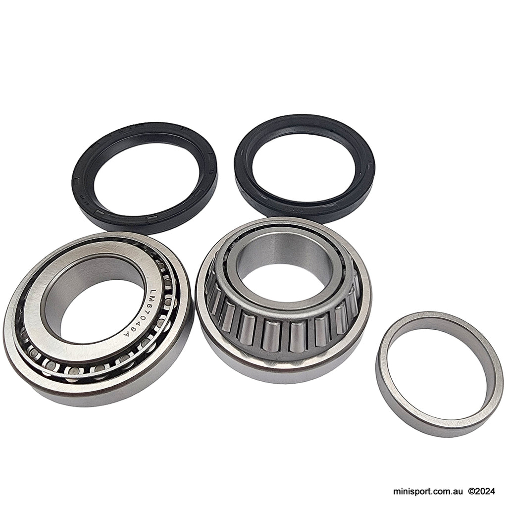 Front taper roller wheel bearing kit (1 side) – Minisport