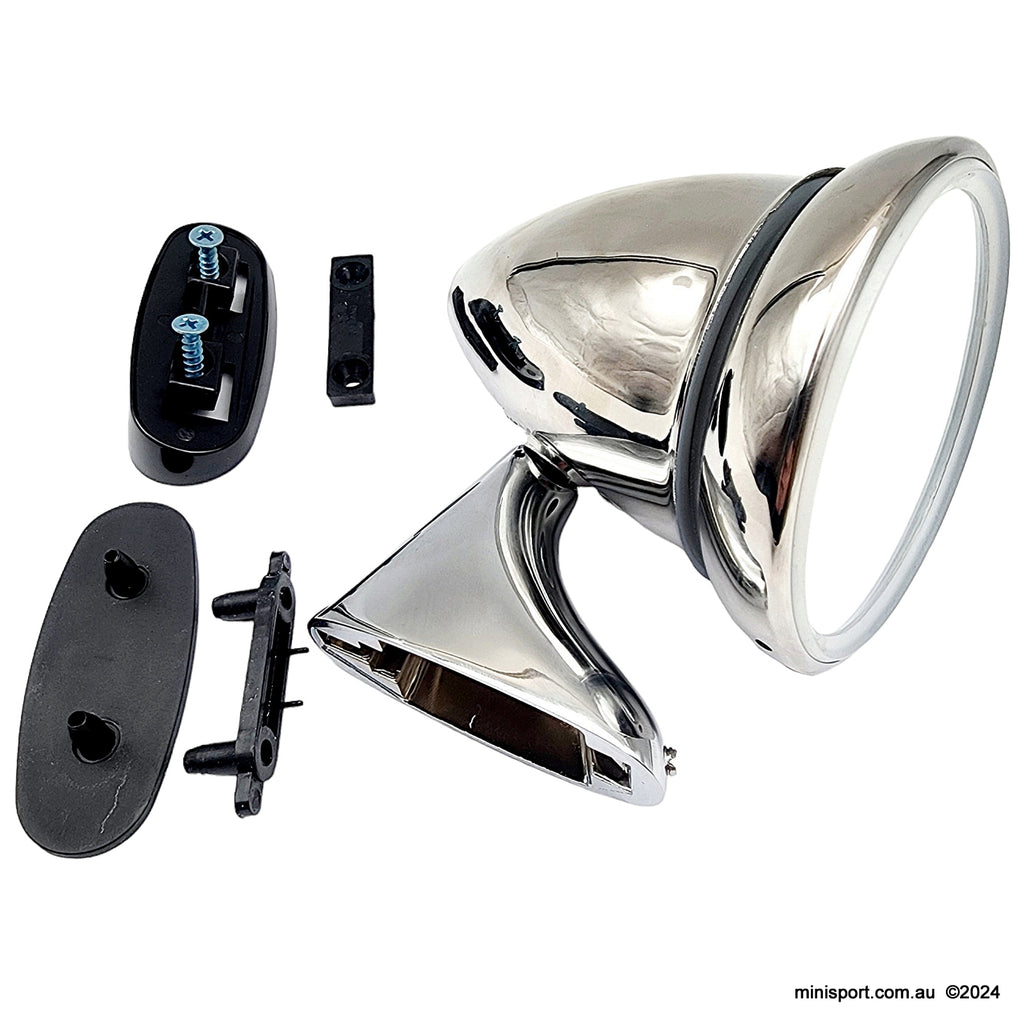 Right hand bullet mirror (longer arm type) – Minisport