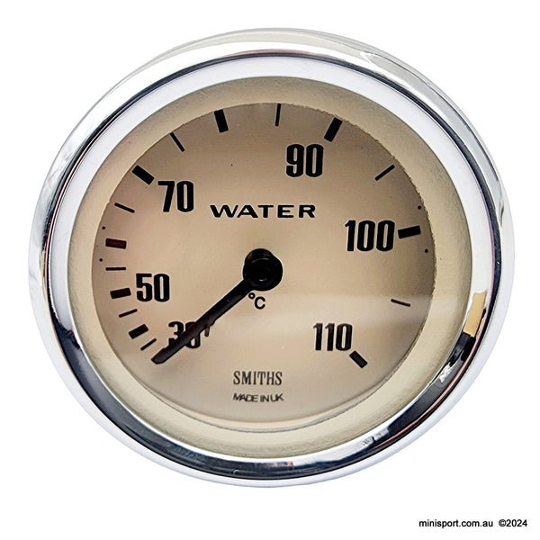 Mini 'smiths' mechanical water temp gauge -52mm- magnolia – Minisport