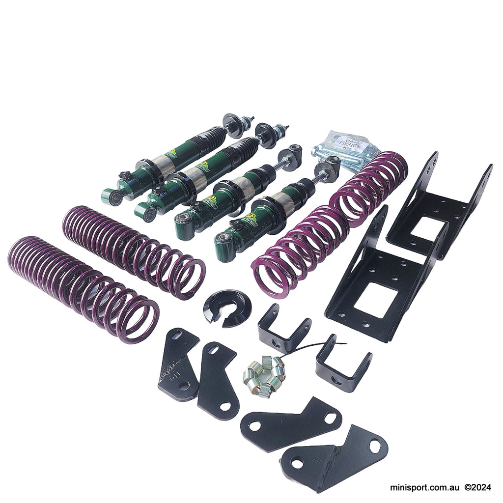 MINI SPAX COIL OVER SHOCKER CONVERSION KIT- RUBBER TO COIL OVER ONLY ...