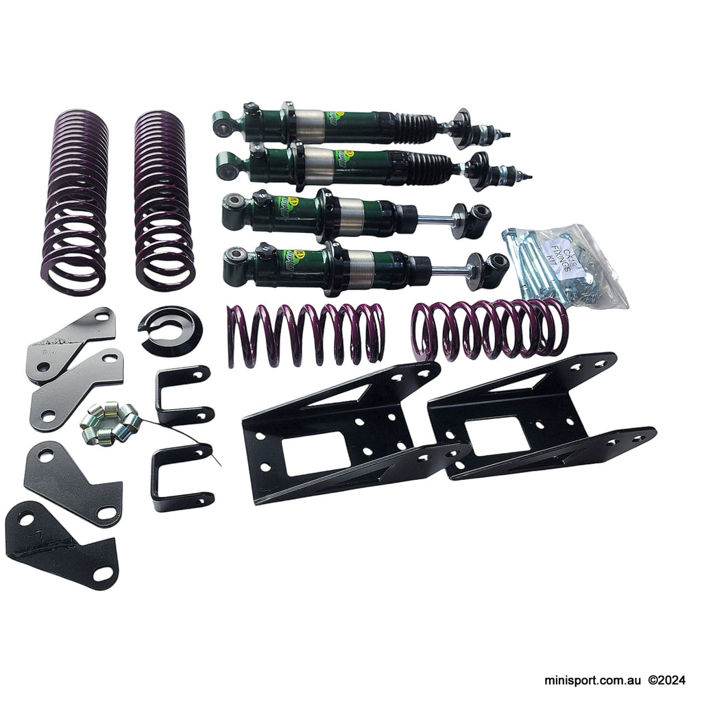 MINI SPAX COIL OVER SHOCKER CONVERSION KIT- RUBBER TO COIL OVER ONLY ...