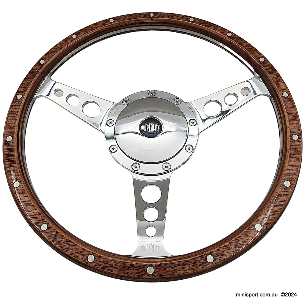 MINI & MOKE 13" WOODEN STEERING WHEEL (MOTALITA COPY) – Minisport