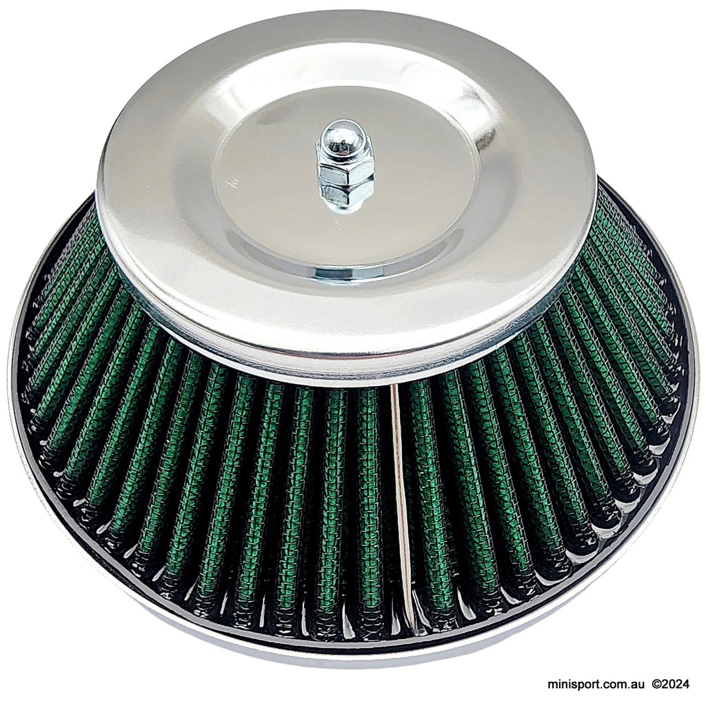 MINI & MOKE 1-1/2" CONE AIR FILTER ASSEMBLY [56-9320MWS-GREEN] – Minisport