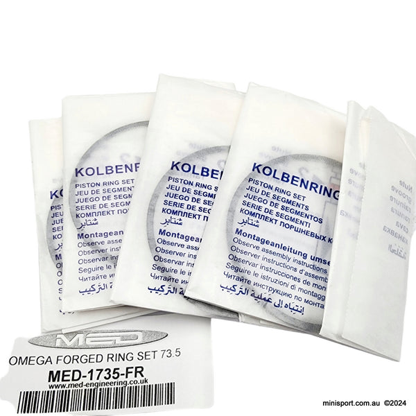 OMEGA RING SET (FORGED PISTON TYPE) 1275+114 (73.5mm) SET OF 4 – Minisport