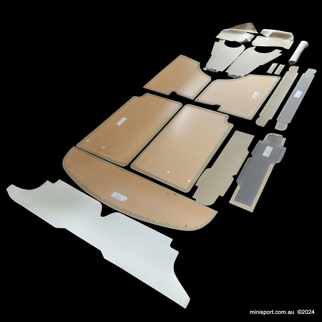 MINI AUSTRALIAN (WINDUP WINDOW) DOOR TRIM KIT- DOESKIN [TK3004DOE ...