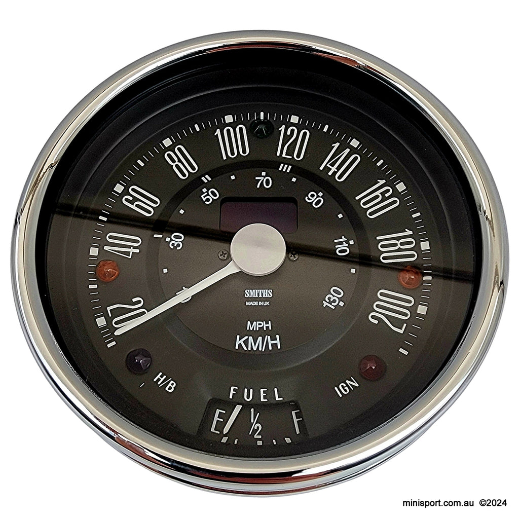 MINI & MOKE 200KPH SMITH SPEEDO- BLACK- ELECTRONIC/PROGRAMMABLE [13H44 ...