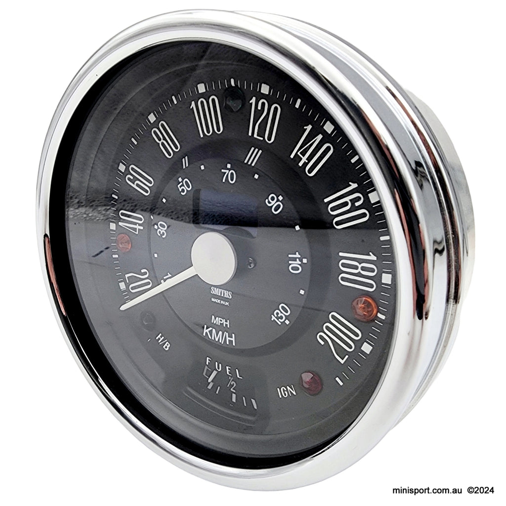 MINI & MOKE 200KPH SMITH SPEEDO- BLACK- ELECTRONIC/PROGRAMMABLE [13H44 ...