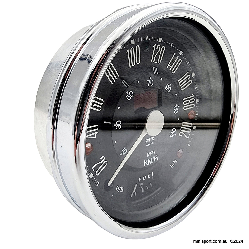 MINI & MOKE 200KPH SMITH SPEEDO- BLACK- ELECTRONIC/PROGRAMMABLE [13H44 ...
