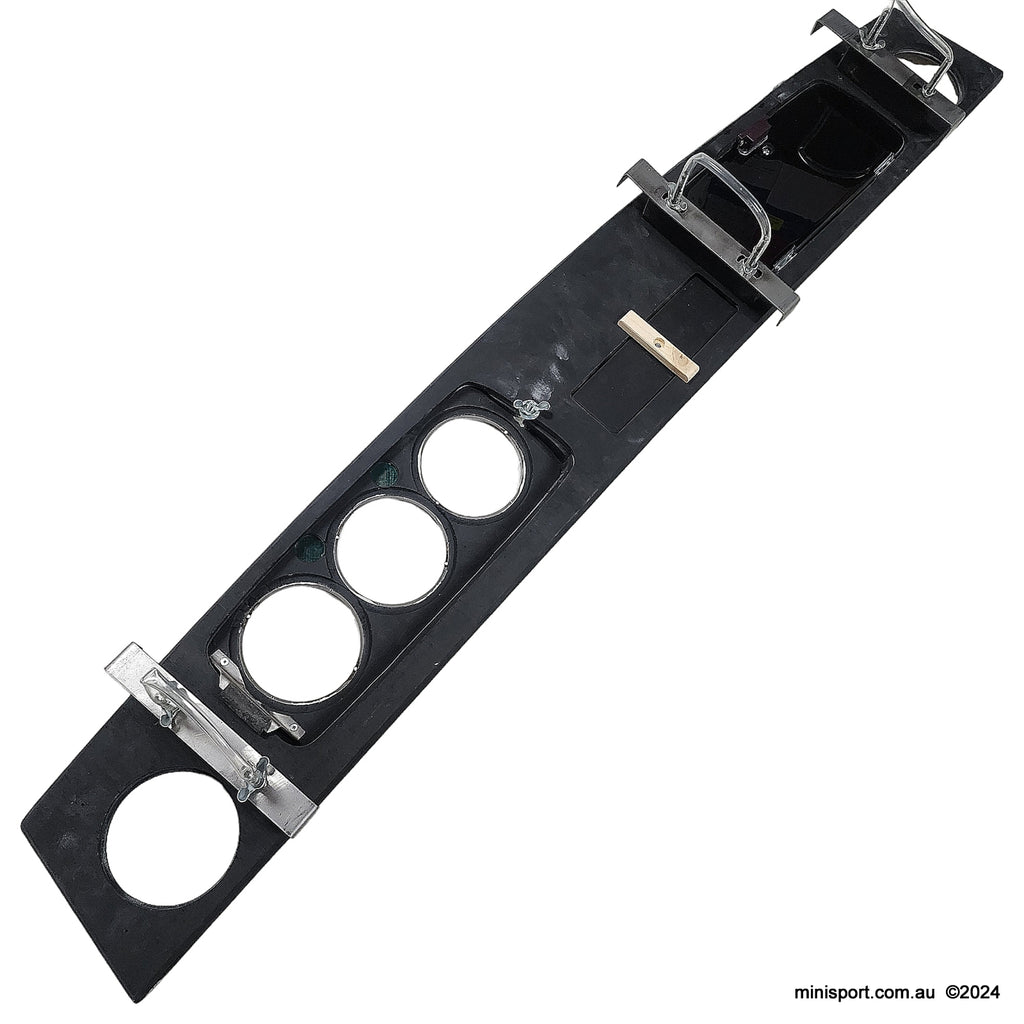 Mini Charcoal dash, 3 pod with radio slot & glovebox – Minisport