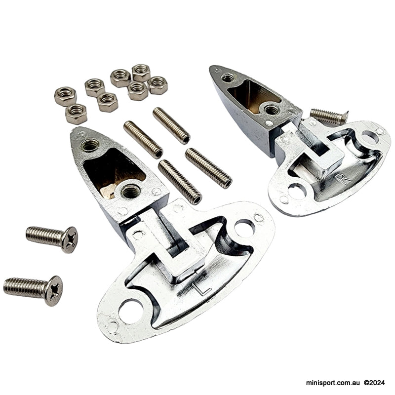 Chrome boot hinges, PAIR – Minisport