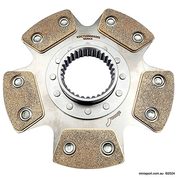 MINI & MOKE COMPETITION CLUTCH PLATE- 5 FINGER SINTERED PADDLE PLATE ...
