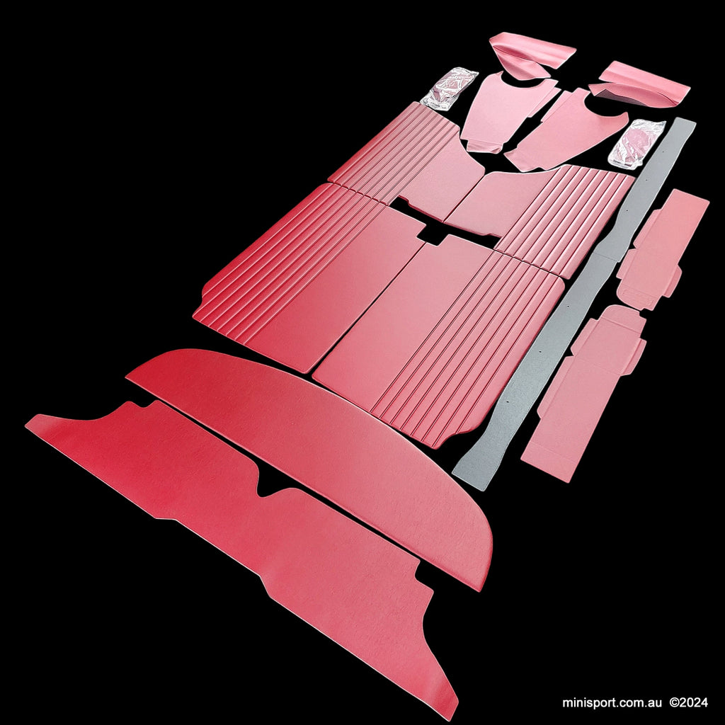 MINI COOPER/SLIDING WINDOW TRIM INTERIOR KIT 13 PIECE-MATADOR RED [TK3 ...