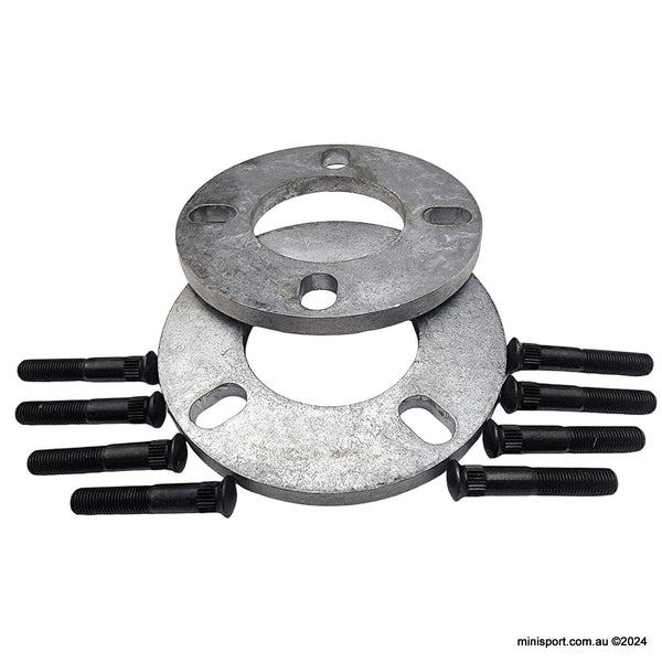 MINI & MOKE 3/8" WHEEL SPACERS WITH 8x 21A2064L STUDS [CW1] – Minisport