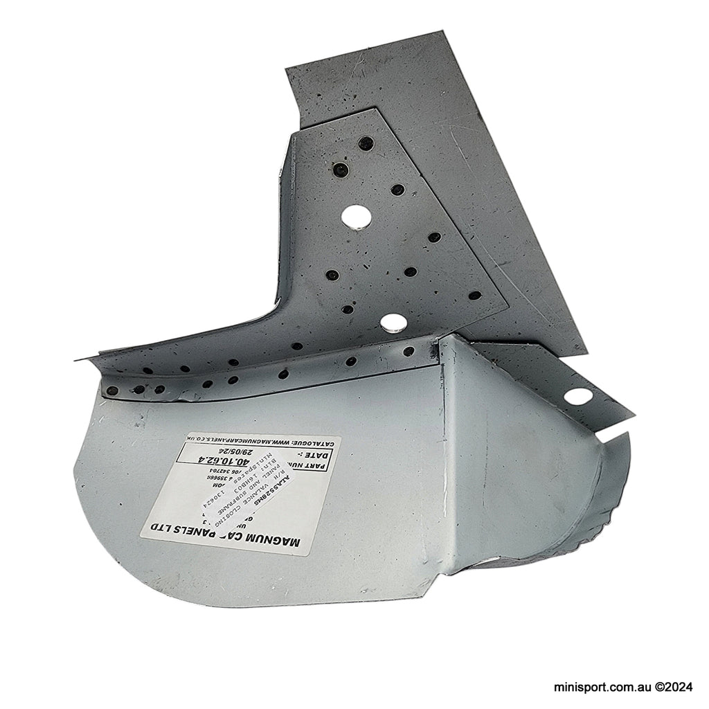 MINI REAR VALANCE CLOSING PANEL AND SUBFRAME MOUNT REPAIR- R/H [ALA552 ...