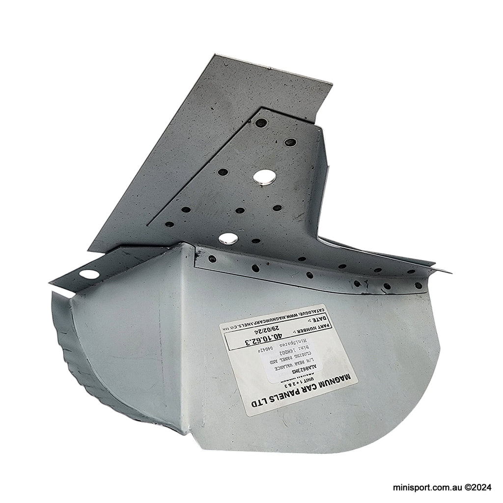 MINI REAR VALANCE CLOSING PANEL AND SUBFRAME MOUNT REPAIR- L/H [ALA862 ...