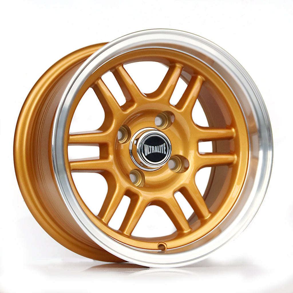 13X7 F1 STYLE GOLD WITH A POLISHED EDGE- SET OF 4 – Minisport