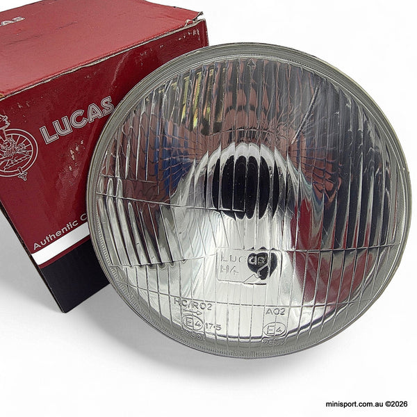 MINI & MOKE LUCAS H4 7 INCH REPLACEMENT HALOGEN HEADLAMP- LUB383 ...