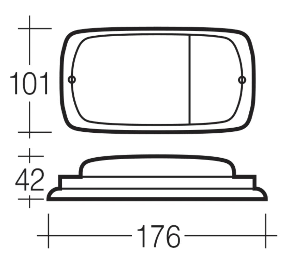 MOKE REAR TAIL LAMP/INDICATOR ASSEMBLY- RECTANGULAR [86010BL] – Minisport