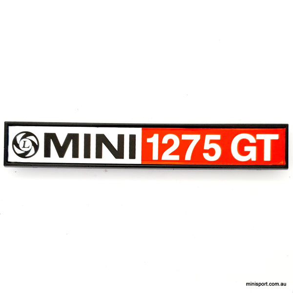 MINI CLUBMAN GT REAR BOOT BADGE- SILVER & RED – Minisport