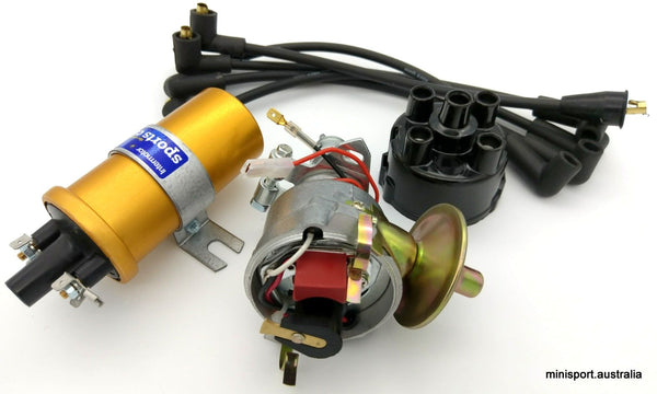 Mini complete electronic ignition upgrade kit, LEADS/DISSY/COIL/ELEC ...