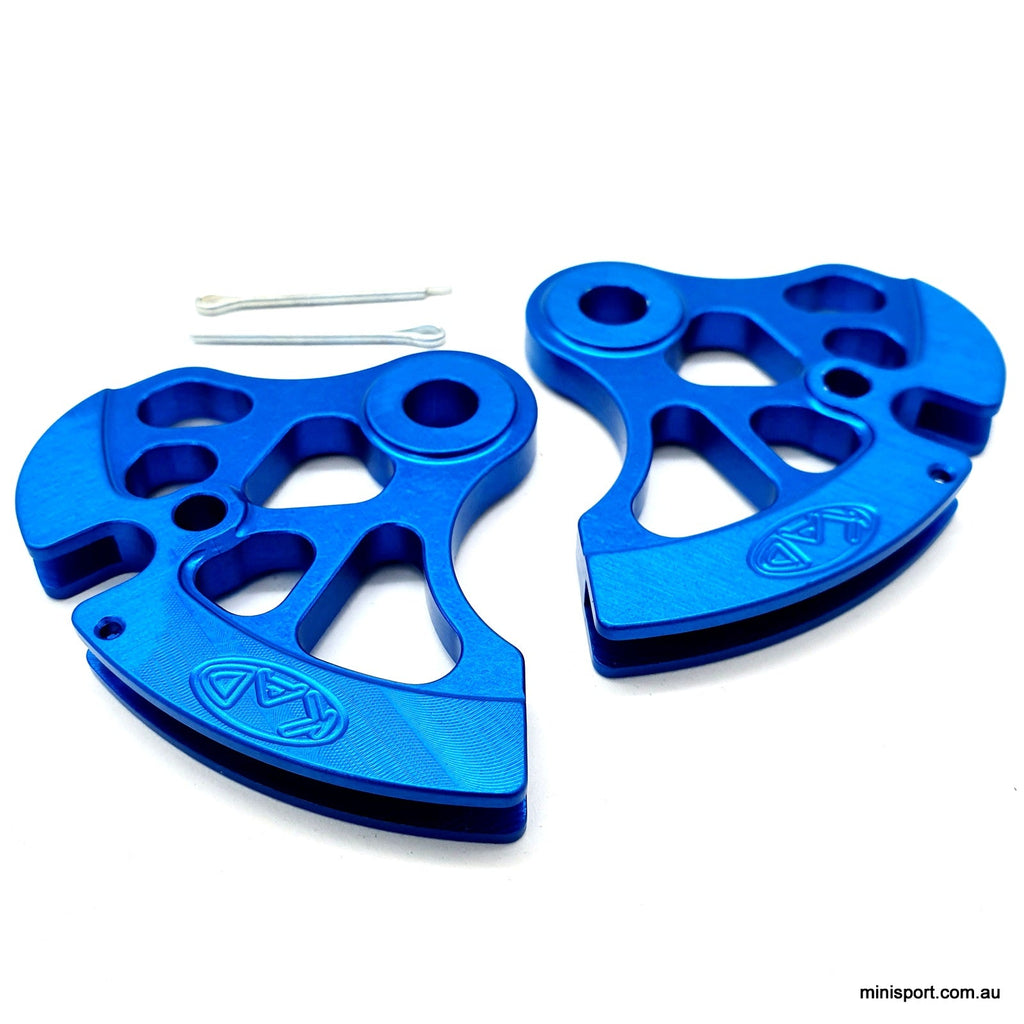 KAD PAIR ALLOY HANDBRAKE QUADRANTS- BLUE – Minisport